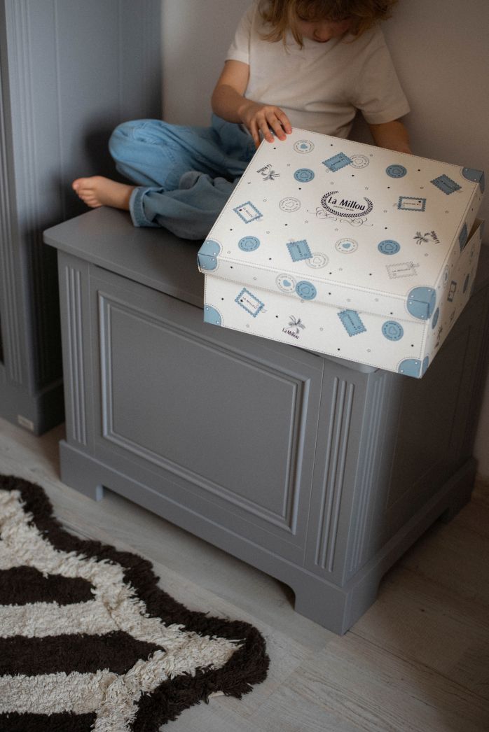 Ines neutral gray toy box – Nordic Mart